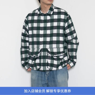 UNUSED口袋格子夹克外套