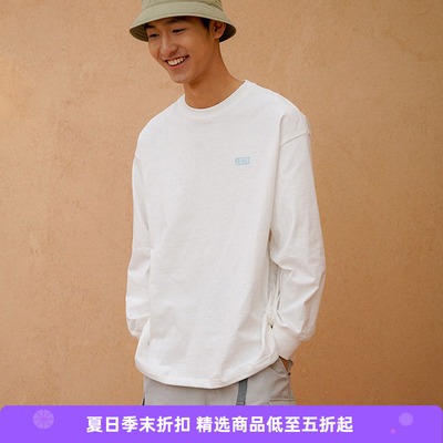PRIMEE长袖圆领纯色T恤