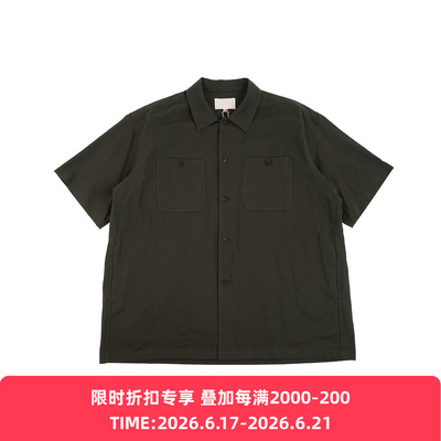 YOKO SAKAMOTO UTILITY S/S SHIRT 军事风宽松短袖衬衫
