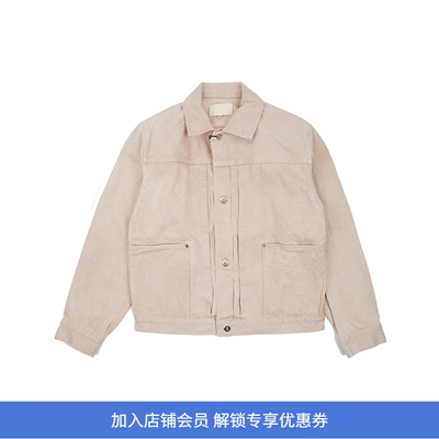 YOKO SAKAMOTO PLEATS BLOUSE 天然成衣柿子染色工装夹克外套