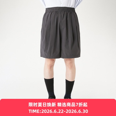 N.HOOLYWOOD 2TUCK EASY HALF PANTS 男装机能性宽松短裤