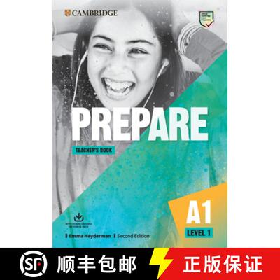 【3-4周达】剑桥考试2020 教师书带可下载资源包级别1 Prepare Level 1 Teacher's Book with Downloadable Re... [9781108385930]