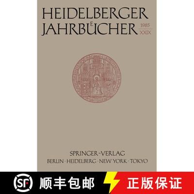 【3-4周达】Heidelberger Jahrbücher [9783540156383]