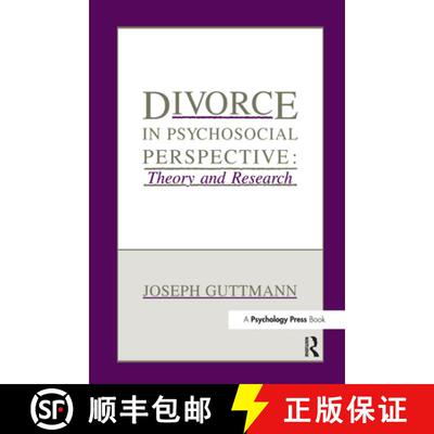 【3-4周达】精装 Divorce in Psychosocial Perspective: Theory and Research [9780805803471]