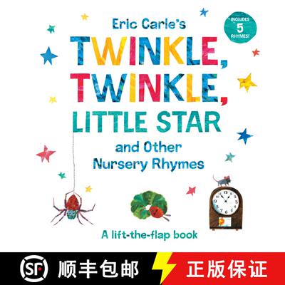 【3-4周达】Eric Carle's Twinkle, Twinkle, Little Star and Other Nursery Rhymes: A Lift-the-Flap Book [9780593224311]