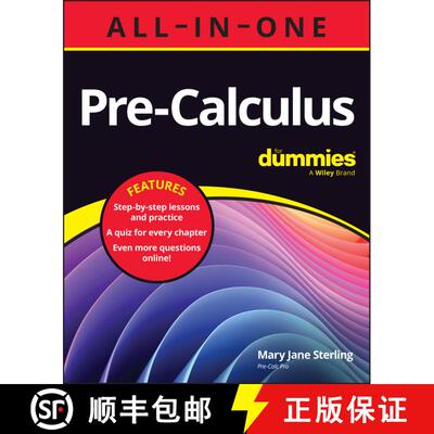 【3-4周达】Pre-Calculus All-In-One for Dummies: Book + Chapter Quizzes Online [9781394201242]