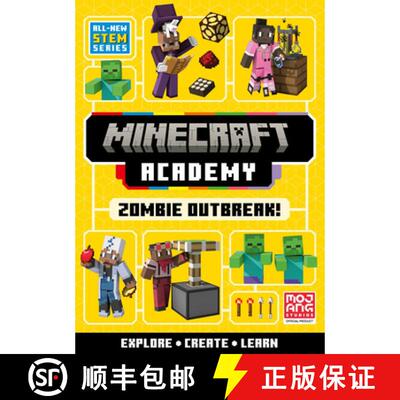 【3-4周达】精装 Minecraft Academy Zombie Outbreak [9780008733070]