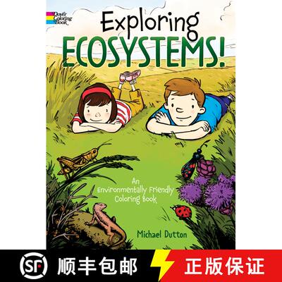 【3-4周达】Exploring Ecosystems!: An Environmentally Friendly Coloring Book [9780486469881]