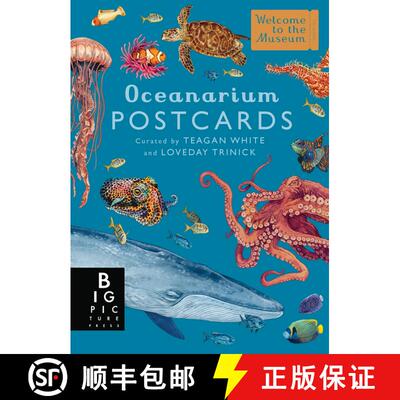 【3-4周达】Oceanarium Postcard Box Set [9781536241150]