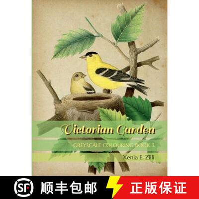 【3-4周达】Victorian Garden: Greyscale Colouring Book 2 [9781678013790]