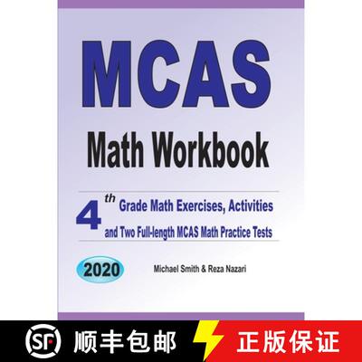 【3-4周达】MCAS Math Workbook: 4th Grade Math Exercises, Activities, and Two Full-Length MCAS Math Pr... [9781646127047]