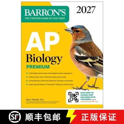 预订 AP Biology Premium, 2027: Prep Book with 6 Practice Tests + Comprehensive Review + Online Practi... [9798349700736]