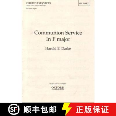 【3-4周达】Communion Service in F: Vocal score (Vocal score) [9780193531031]