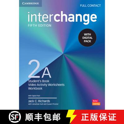 【3-4周达】Interchange Level 2a Full Contact with Digital Pack [With eBook] [9781009040730]