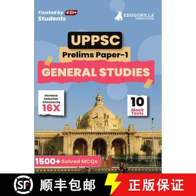 【3-4周达】UPPSC Prelims Exam 2023: General Studies Paper I (English Edition) - 10 Full Length Mock T... [9789355565716]