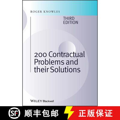 【3-4周达】精装 Two Hundred Contractual Problems And Their Solutions 3E [Wiley土木工程] [9780470658314]