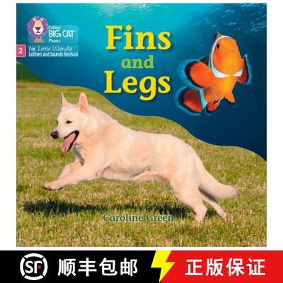 【3-4周达】Fins and Legs: Phase 2 Set 4 Blending Practice [9780008540036]