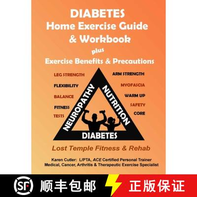 【3-4周达】Diabetes Home Exercise Guide & Workbook : Exercise, Benefits & Precautions [9781969456022]