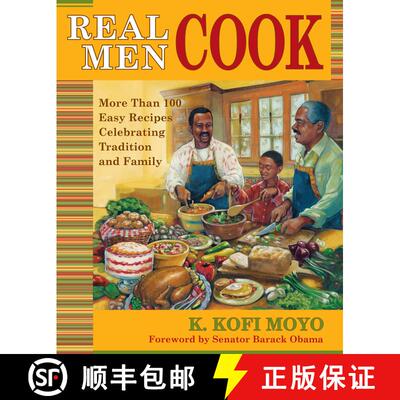 【3-4周达】Real Men Cook: More Than 100 Easy Recipes Celebrating Tradition and Family [9780743272643]