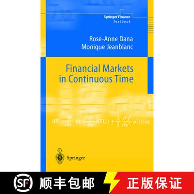 【3-4周达】精装 Financial Markets in Continuous Time [9783540434030]