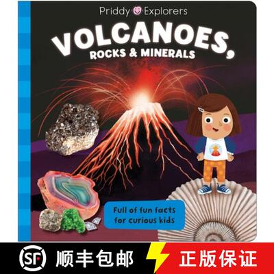 【3-4周达】Priddy Explorers Volcanoes, Rocks and Minerals [9781838993931]