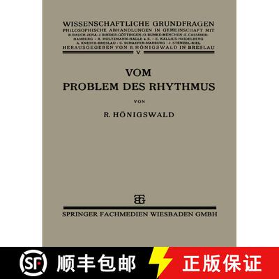 【3-4周达】Vom Problem des Rhythmus : Eine Analytische Betrachtung über den Begriff der Psychologie [9783663152125]