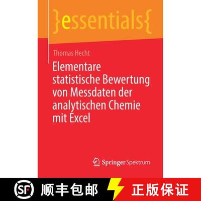 【3-4周达】Elementare Statistische Bewertung Von Messdaten Der Analytischen Chemie Mit Excel [9783658304584]