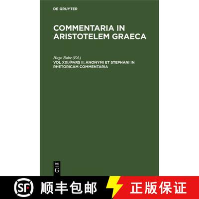 【3-4周达】精装 Anonymi et Stephani in rhetoricam commentaria [9783112332375]