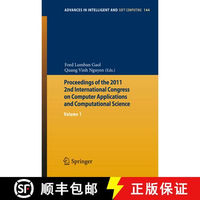 【3-4周达】Proceedings of the 2011 2nd International Congress on Computer Applications and Computatio... [9783642283130]