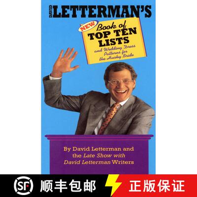【3-4周达】David Letterman's New Book of Top Ten Lists: and Wedding Dress Patterns for the Husky Bride [9780553763584]