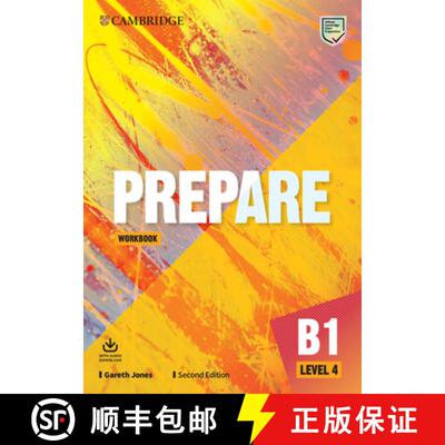 【3-4周达】剑桥考试2020 练习册带下载音频级别4 Prepare Level 4 Workbook with Audio Download [9781108380959]