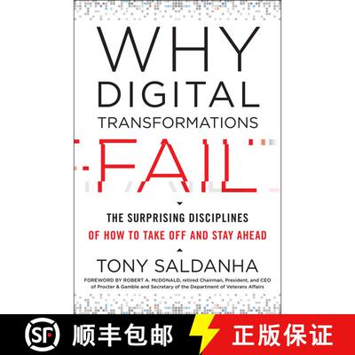【3-4周达】精装 Why Digital Transformations Fail: The Surprising Disciplines of How to Take Off and S... [9781523085347]