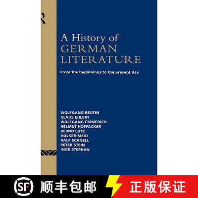 【3-4周达】精装 A History of German Literature: From the Beginnings to the Present Day [9780415060349]