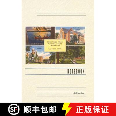 【3-4周达】Vintage Lined Notebook Greetings from Florida State University [9798385409235]