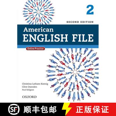 现货 精装 American English File Second Edition: 2 Student's Book with Oxford Online Skills Program [9780194776165]