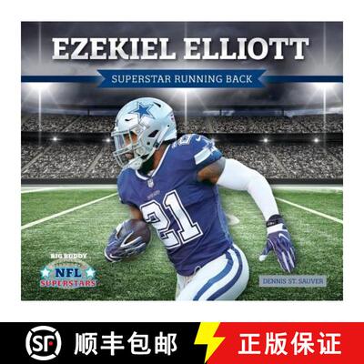 【3-4周达】精装 Ezekiel Elliott: Superstar Running Back: Superstar Running Back [9781532119811]