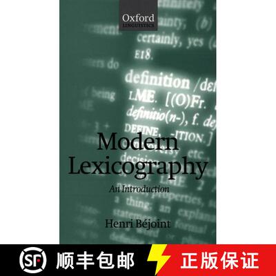 【3-4周达】Modern Lexicography: An Introduction [9780198299516]