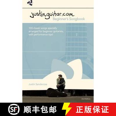 【3-4周达】Justinguitar.com Beginner's Songbook: 2nd Edition (Spiral Bound) [9781780387109]