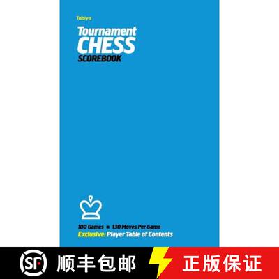 【3-4周达】Tabiya Tournament Chess Scorebook: Cover Style: Blue [9780985644246]