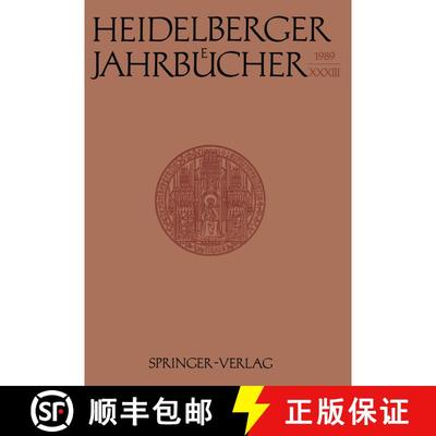 【3-4周达】Heidelberger Jahrbücher [9783540514992]