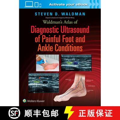 【3-4周达】Waldman's Atlas of Diagnostic Ultrasound of Painful Foot and Ankle Conditions [9781496345462]
