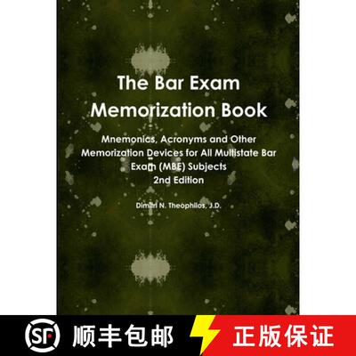 【3-4周达】The Bar Exam Memorization Book [9780557410279]