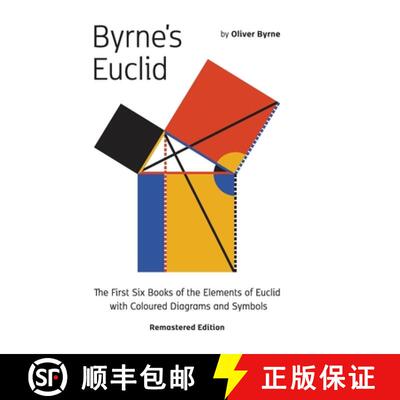 【3-4周达】精装 Byrne's Euclid: The First Six Books of the Elements of Euclid with Coloured Diagrams [9781684932283]