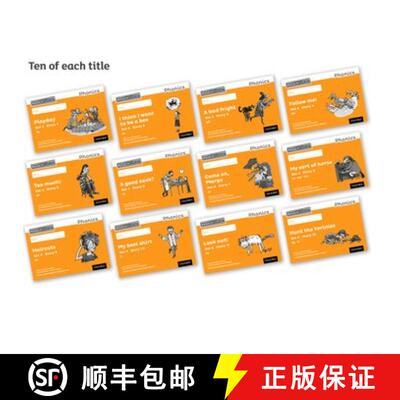 【3-4周达】Read Write Inc. Phonics: Orange Set 4 Core Black & White Storybooks (Pack of 120) [9780198372882]