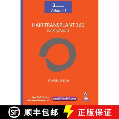 【3-4周达】Hair Transplant 360 for Physicians Volume 1 [9789352500383]