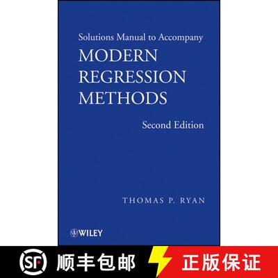 【3-4周达】Solutions Manual To Accompany Modern Regression Methods, Second Edition [Wiley统计学] [9780470096062]