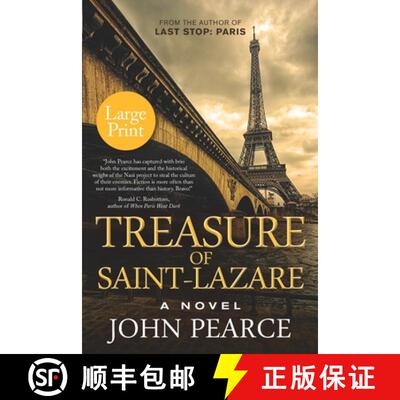 【3-4周达】Treasure of Saint-Lazare (Large Print): A Novel of Paris [9780985962661]