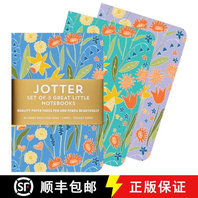 【3-4周达】Daffodils Jotter Notebooks (Set of 3) [9781441345325]