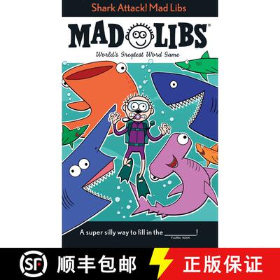 【3-4周达】Shark Attack! Mad Libs: World's Greatest Word Game [9781524788193]