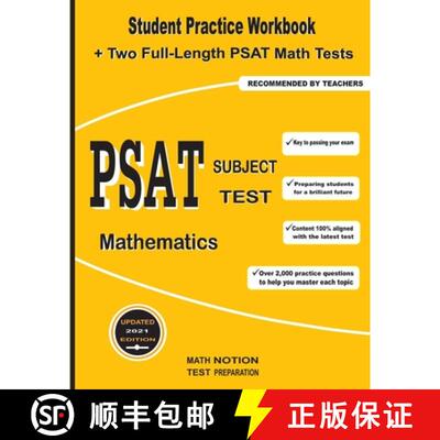 【3-4周达】PSAT Subject Test Mathematics: Student Practice Workbook + Two Full-Length PSAT Math Tests [9781636200477]